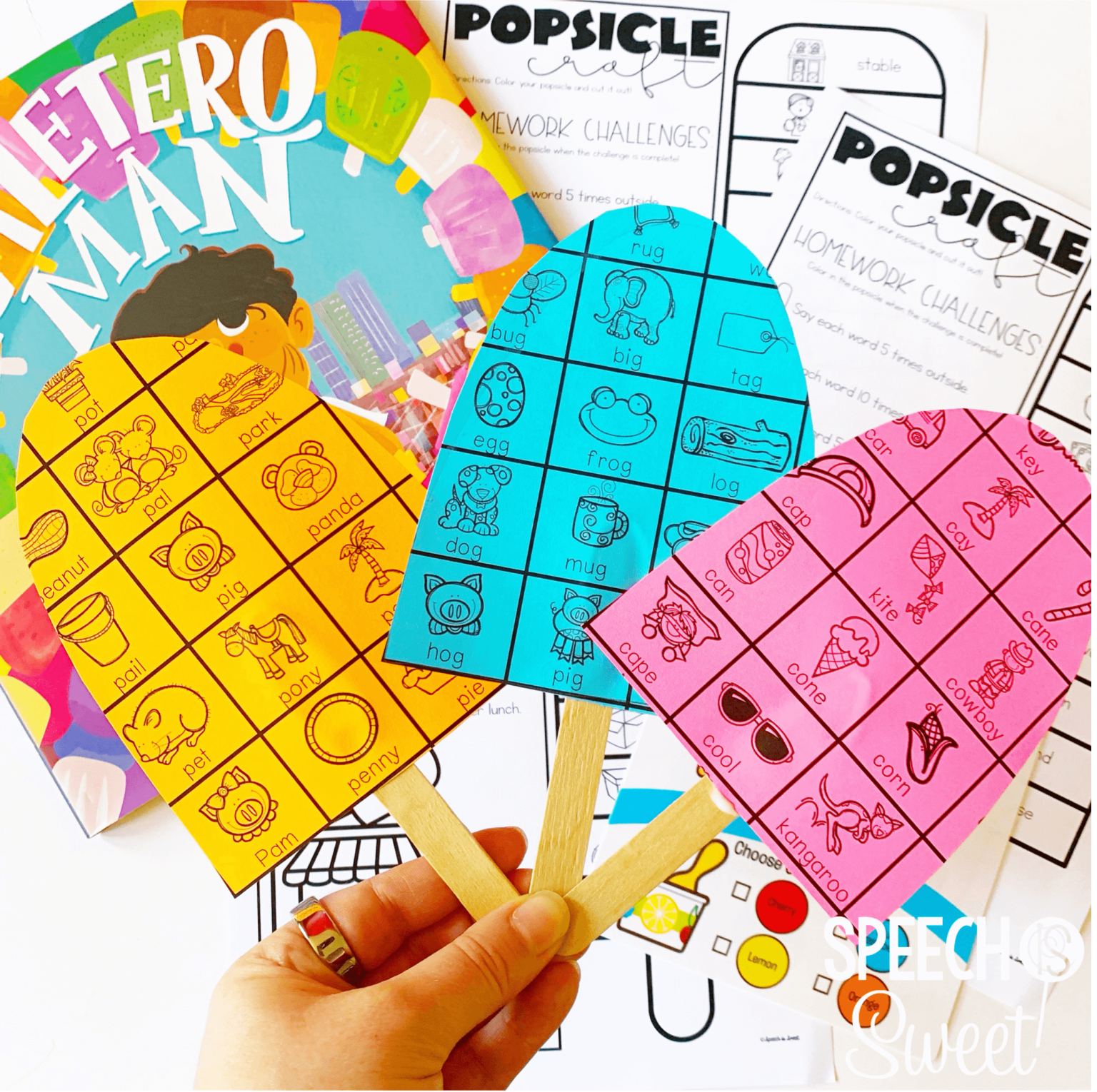 Summer Speech Therapy Activities: Popsicle Theme - Speech is Sweet
